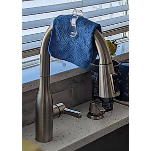 Iba Innovations Towel Clip (3-Pack) - No Fuss Hand-Towel Clip for Kitchen or Bathroom