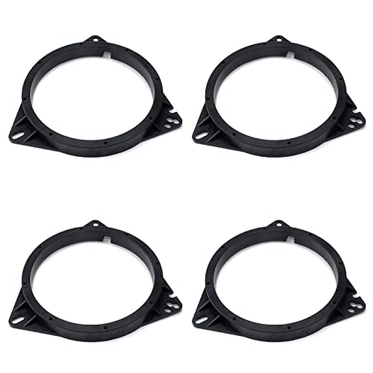 Curqia 2 Pairs Black Plastic Vehical Speaker Bracket 6.5" Car Speaker Spacer