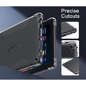 MoKo Case for All-New Amazon Kindle Fire HD 8 & 8 Plus Tablet (12th Generation-2024/2022 Release) 8", Ultra Clear Soft Flexible Transparent TPU Skin Bumper Back Cover Shell, Clear