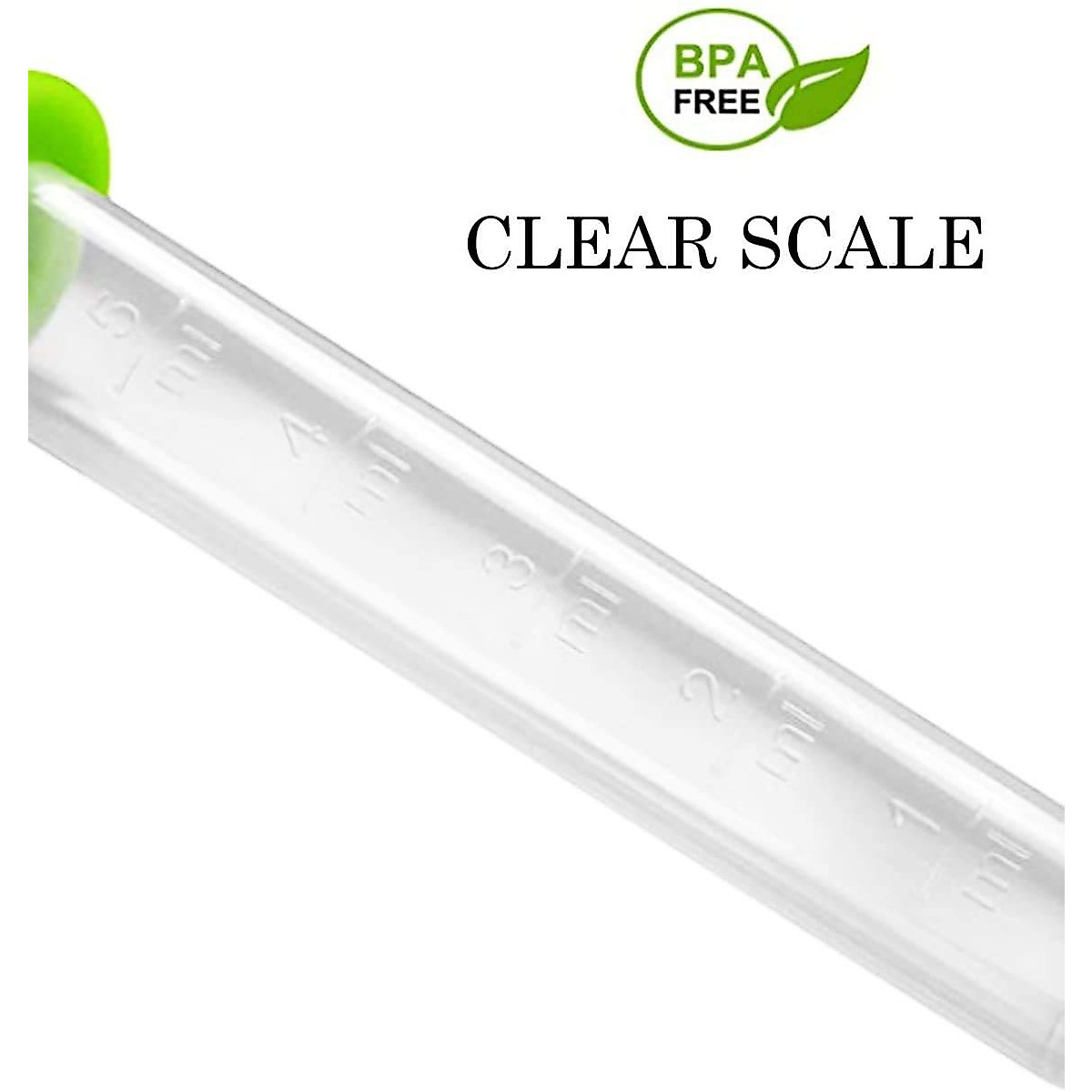 BELLARMOR 5ml Liquid Dropper Medicine Silicone Clear Plastic Eye Dropper No BPA Silicone and Plastic Pipettes for Kids, 12 Pack