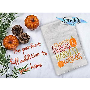 Fall Decor | Fall Decorations Kitchen Towels | Fall Hand Towels For Bathroom | Pumpkin Decor | Autumn Table Decorations | Harvest Thanksgiving Halloween Gnomes