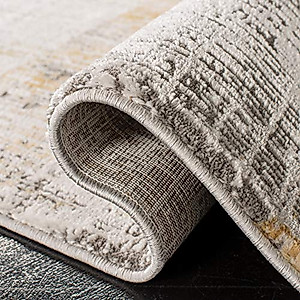 SAFAVIEH Craft Collection Accent Rug - 2'7" x 5', Grey & Beige, Modern Abstract Design, Non-Shedding & Easy Care, Ideal for High Traffic Areas in Entryway, Living Room, Bedroom (CFT874G)