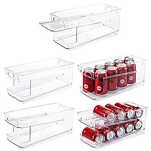 ROHAM Refrigerator Organizer Bins Pop Soda Can Dispenser Beverage Holder (12 Oz, 6 inch Wide)