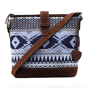 ARIAT Women's Madison Collection Blue Crossbody Bag