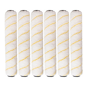Pro Grade - Paint Roller Covers - 1/2 X 14 Inch Microfiber 6 Pack