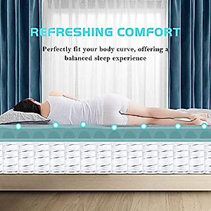 CHEVNI Full Mattress, 10 inch Hybrid Mattress with Gel Memory Foam,Motion Isolation Individually Wrapped Pocket Coils, Euro Top Design Full Size Mattresses