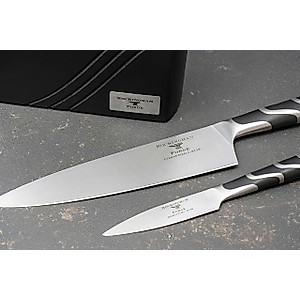 Rockingham Forge 128 Series 4 Inch Vegetable Knife with German Steel Blade, Ergonomic Handle Made of ABS Plastic and Steel, Paring Knife