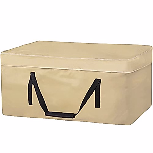 YHINGG Outdoor Cushion Storage Bag 60 Inch Waterproof Extra Large Patio Cushion and Cover Storage Bag,Cushion Bag for Storage Beige (1 Pack)