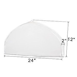 Zilink Shoulder Covers for Clothes (Set of 15) Breathable Garment Dust Covers Protectors with 2" Gusset for Suit, Coats, Jackets, Dress Closet Storage