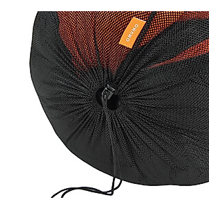 OMVMO 1Pcs100L Mesh Sleeping Bag Storage Sack Stuff Sack Mesh Laundry Bag Drawstring Bag，Tear-Resistant Polyester Mesh,300D Oxford Bottom,Anti-Dirt and Water-Resistant.
