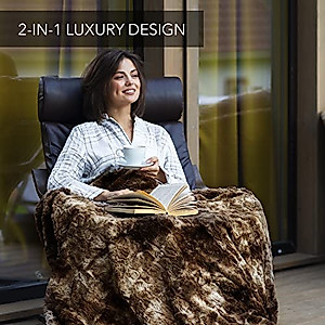 Luxury Plush Blanket - Cozy, Soft, Fuzzy Faux Fur Throw Blanket for Couch - Ideal Comfy Minky Blanket for Adults for Cold Nights by Everlasting Comfort