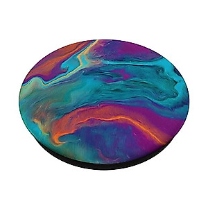Mixed Watercolor Teal Colorful Pattern Phone Popper PopSockets Standard PopGrip
