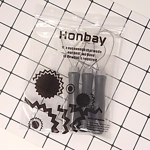 Honbay 3-Piece Clay Sculpture Tools Big Loop Scraper Knife with Sawtooth