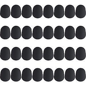 Boao 32 Pieces Mouthpiece Cushion 0.8 mm Mouthpiece Patches Alto Tenor Saxophone and Clarinet Mouthpiece Pads Accessories for Beginners Musicians, Black