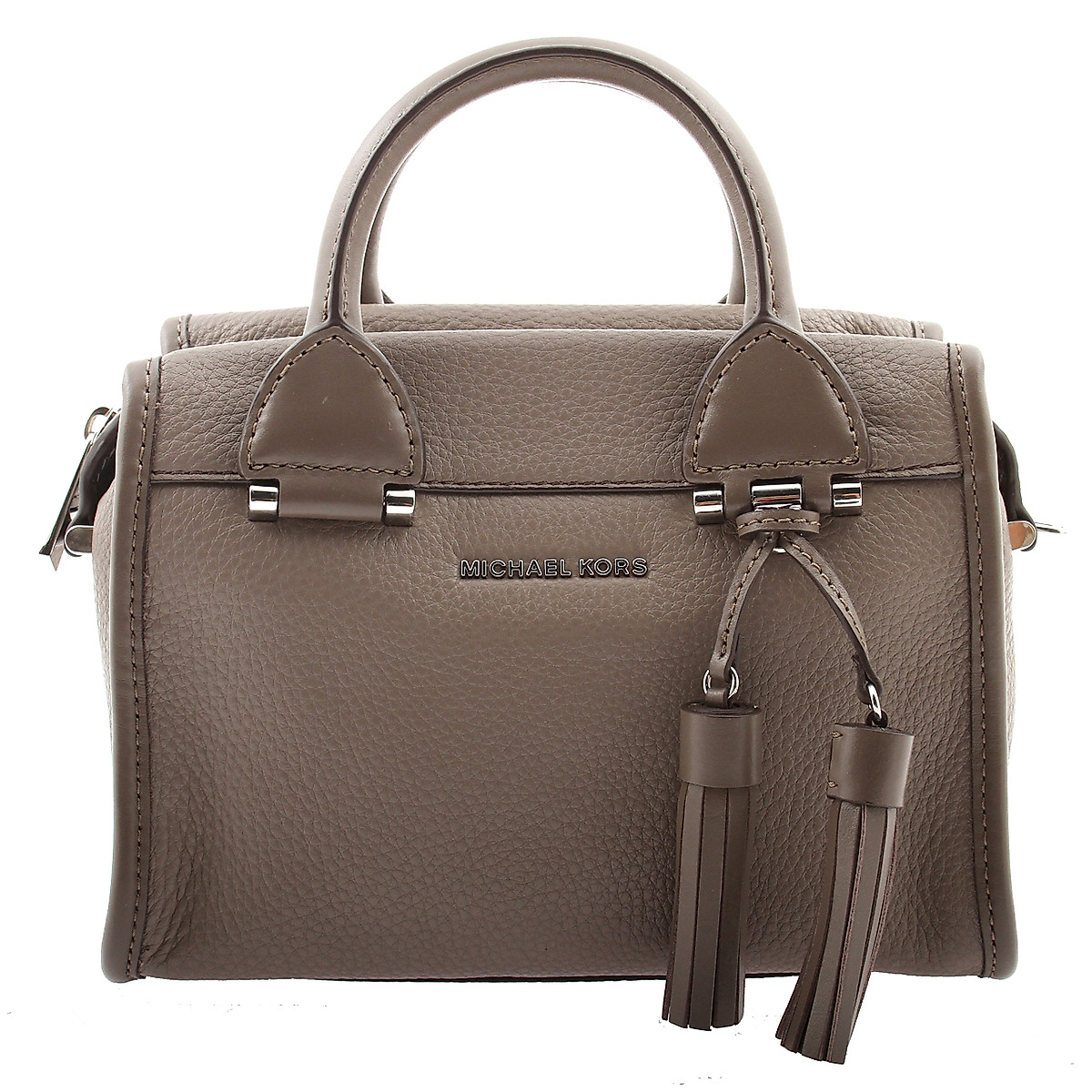 Michael Kors Geneva Large Leather Satchel, 30F6STXS1L (Cinder)