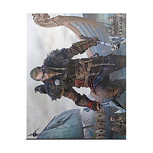 Head Case Designs Officially Licensed Assassin's Creed Male Eivor 2 Valhalla Key Art Matte Vinyl Sticker Gaming Skin Decal Cover Compatible With Xbox One X Console and Controller Bundle