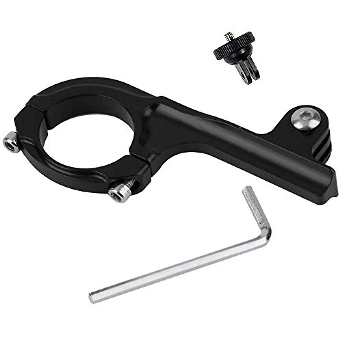 VVHOOY Aluminum Bike Bicycle Motorcycle Handlebar Mount Adapter Compatible with Gopro Hero 11/10/9/8/7/6/5/4/AKASO Brave 4/5/6 Plus/7 le/v50/EK7000/Exprotrek/Dragon Touch/WOLFANG Action Camera