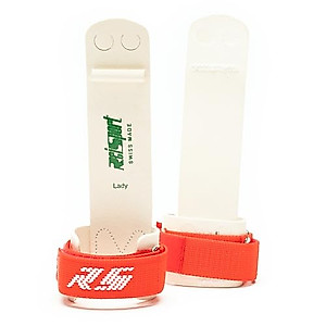 Reisport Women's Uneven Bar Hook/Loop Gymnastics Grips - Durable Leather Hand Grips for Gymnastics Bars Women & Girls - Gymnastics Equipment & Accessories Advanced Gymnasts, Made In USA - Medium