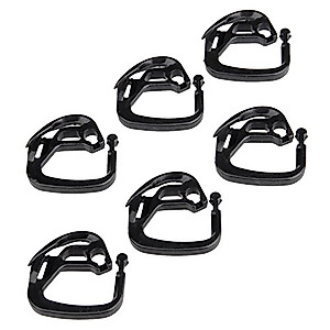 Mtsooning 50PCS Shade Cloth Clips, Black Net Clip Hooks, Universial Plastic Clamps for Sun Shade Net/Anti-Bird Net/Garden Net/Rope/Canopy
