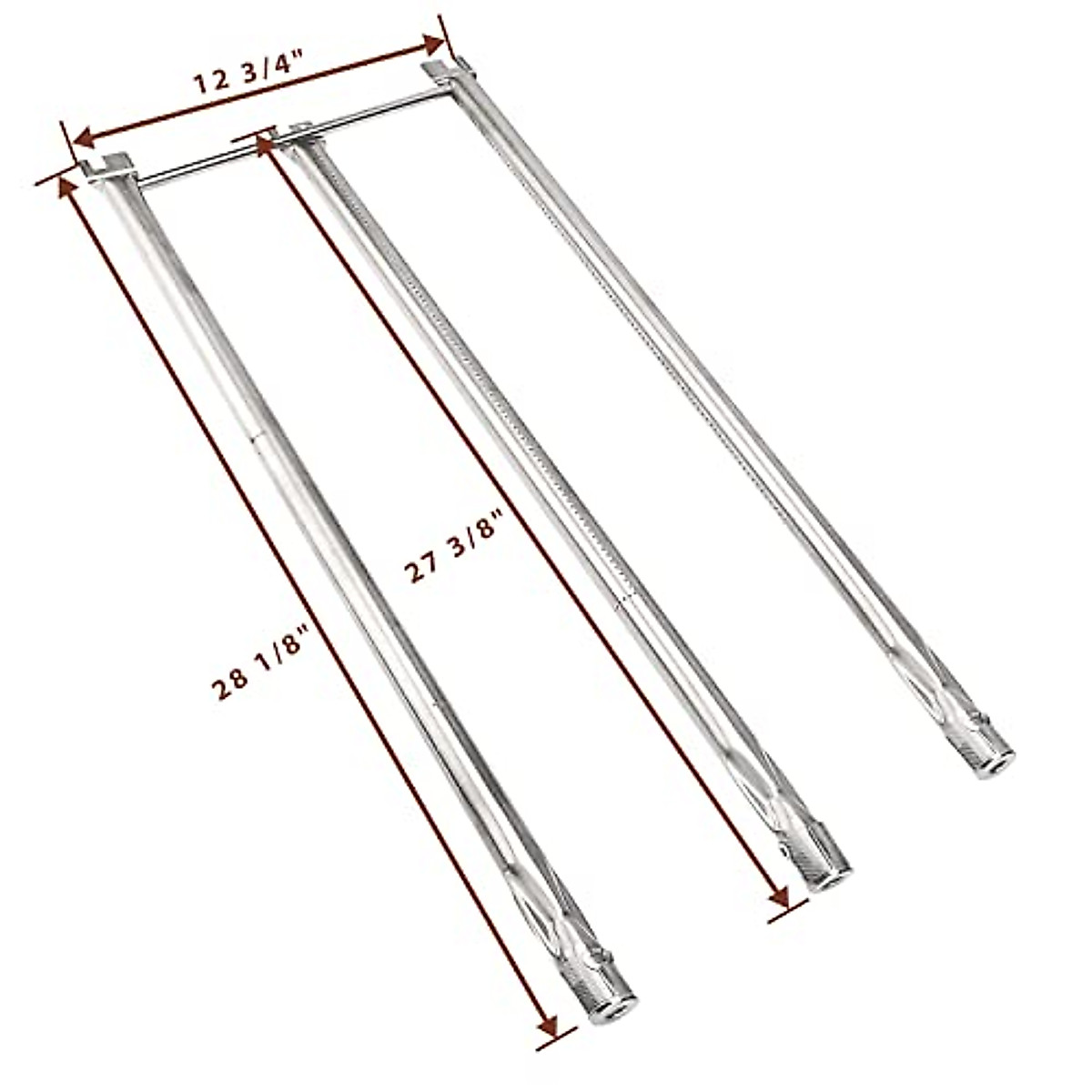 QuliMetal 7638 7537 7508 Grill Parts Replacement Kit for Weber Spirit 300 Series with Side-Mounted Control Knob