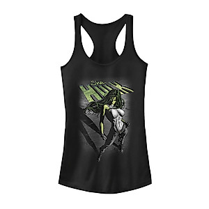 Marvel Classic Incredible She Women's Racerback Tank Top, Black