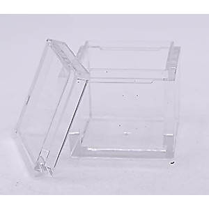 HQRP-Crystal 1" 25.4mm Iron Ferrum Metal Cube Fe up to 99.9% Pure Periodic Table Element Engraved Density Collection Science Education Display Block Cube + Acrylic Case Box - 1PC