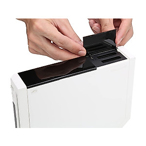 Wii Console Replacement Dust Door, 3 in 1 Repair Part Slot Cover for Nintendo GameCube, NGC Conrtroller/NGC Memory/SD Slot Lid-Black