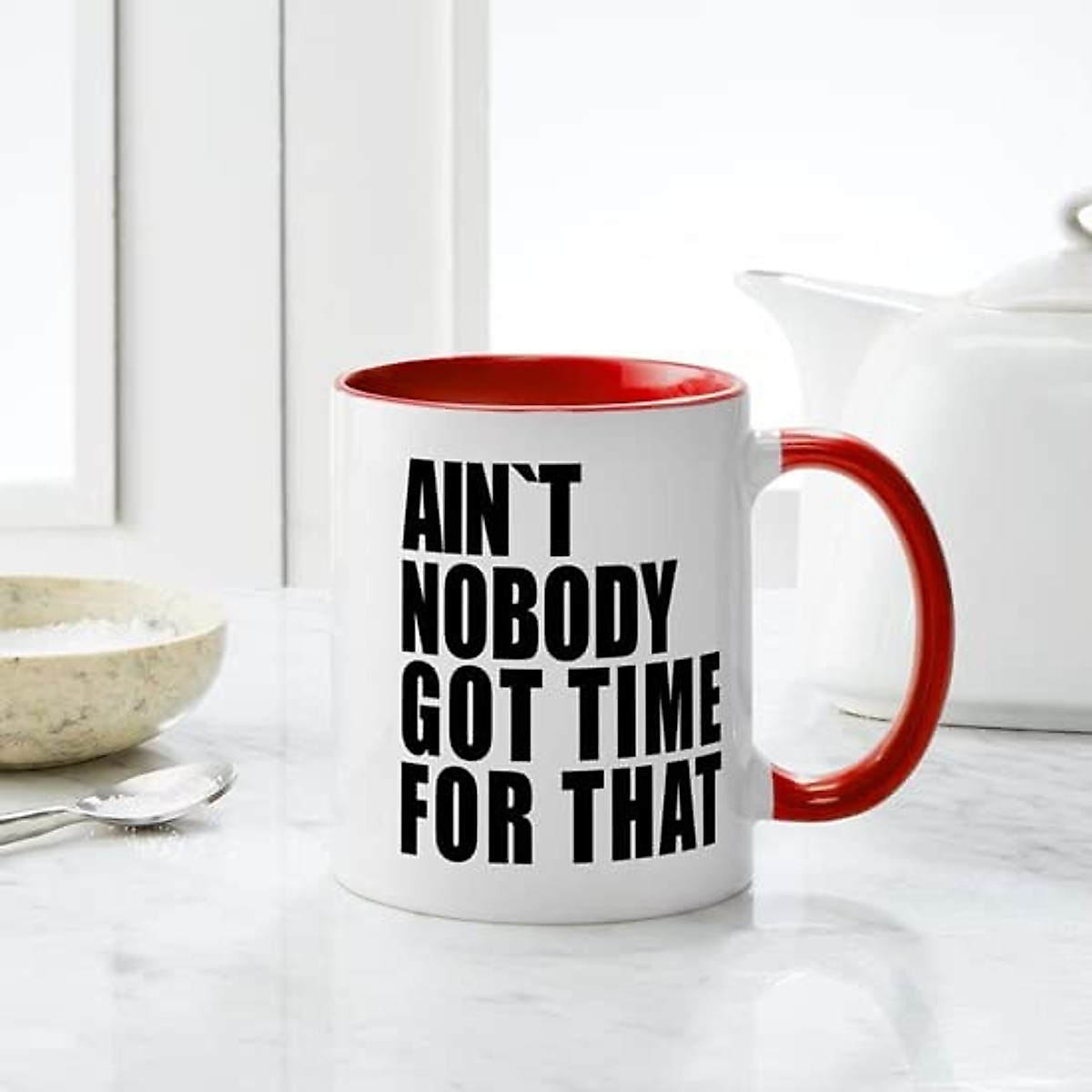 CafePress AINT NOBODY GOT TIME FOR THAT Mug Ceramic Coffee Mug, Tea Cup 11 oz