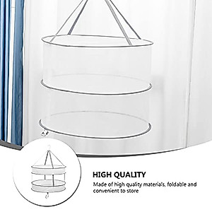 BESPORTBLE Collapsible Mesh Basket Dryer Net Hanging Mesh Organizer Basket Folding Hanging Dryer for Sweater Socks Towels Underwear Bras 61cm