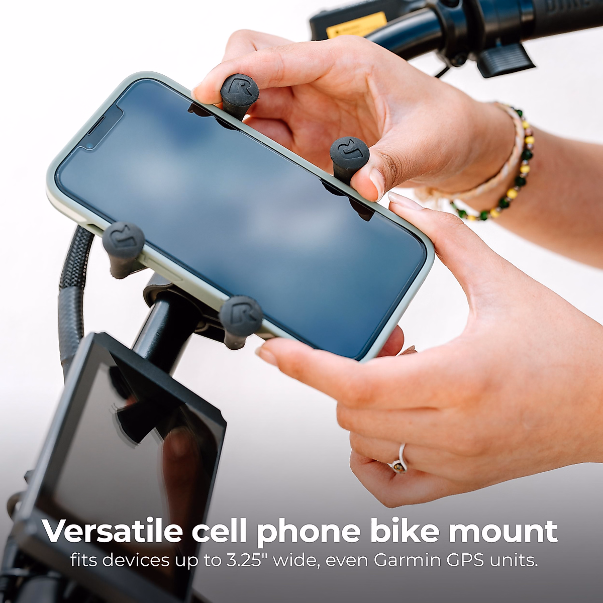 Electric Bike CO. X-Grip Bike Cell Phone Mount Holder Stand for Bicycle Handlebar, Smartphone Cycling E-Bike Accessories