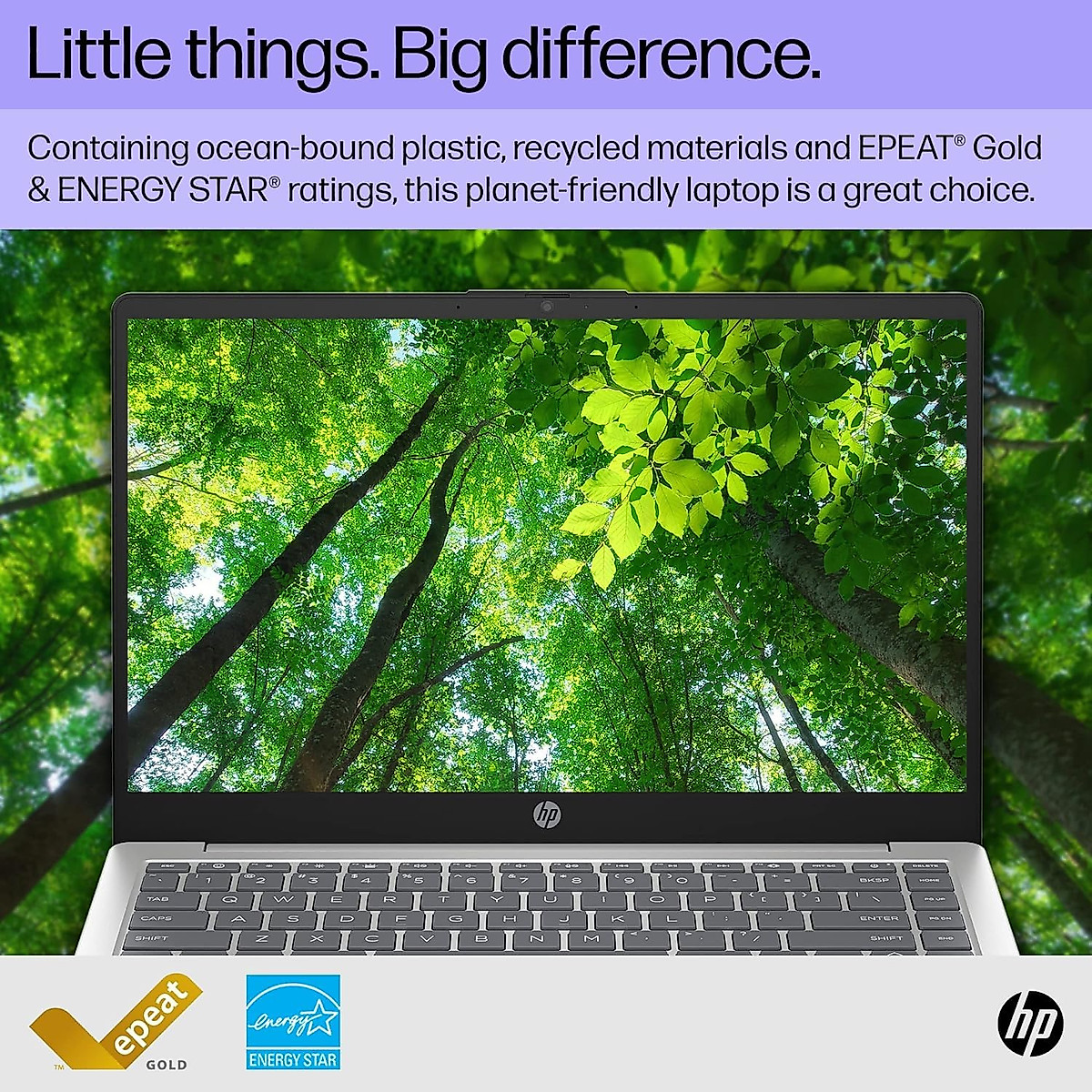 HP 14 FHD Laptop Computer, Intel Quad-Core Pentium N200 (Beat i5-8250U), 4GB RAM, 128GB SSD, WiFi, Webcam, Fast Charge, Backlit Keyboard, 1 Year Microsoft Office 365, Win 11, w/GM Accessory