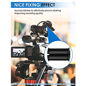 Etour 6 Pcs Microphone Shock Mount Rubber Spacer Tube Microphone Sleeve Washer Compatible with Sony Camcorder Rode NTG, Sennheiser MKH Shotgun Mic FX3,FS7,FX6,FX8,FX9,NX80,FS5