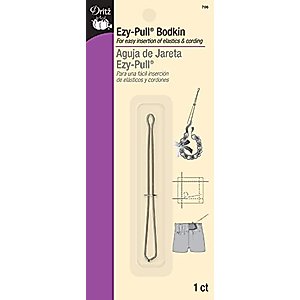 Dritz Ezy-Pull, Cording & Elastic Insertion, 1 Count Bodkin, Silver