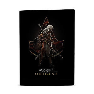 Head Case Designs Officially Licensed Assassin's Creed Bayek Crest Origins Character Art Vinyl Faceplate Gaming Skin Decal Compatible With Sony PlayStation 5 PS5 Disc Console & DualSense Controller