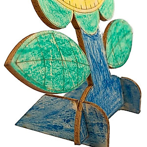 Pica Toys Wooden DIY Desk Clock for Kids - 5 inches Silent Non Ticking Battery Operated - School Project, Bedroom Decor, Creative Art Kit for Boys and Girls Age 8 9 10 11 12 13 14