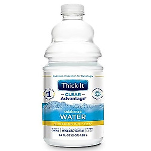 Thick-It AquaCareH2O Thickened Water 64 oz. Bottle Unflavored Ready to Use Honey Consistency, B452-A5044 - Case of 4