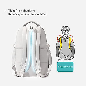 LANSHIYA Cute Aesthetic Backpack for Girls Middle School Students Bookbag Teens Solid Color Lightweight Travel Daypack Casual Schoolbag with Coin Pouch,Purple