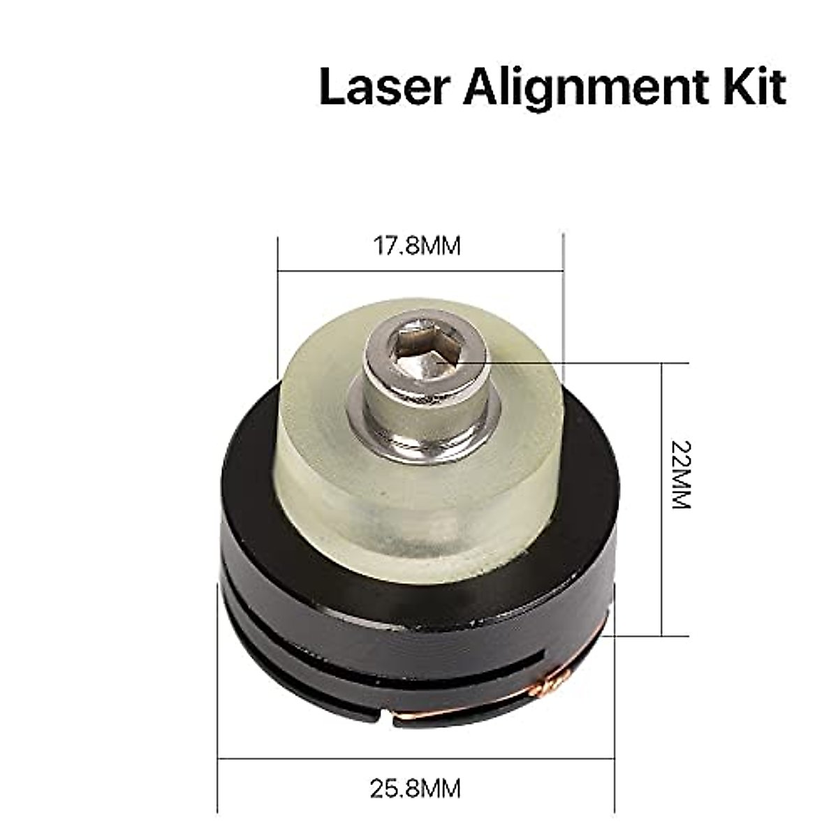 LWCHJ Laser Path Calibrating Device Light Regulator Alignment Kit for CO2 Laser Cutting Machine to Adjust Collimate Laser (Size : Black)