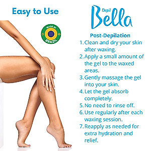 DEPIL BELLA Post Waxing/After Sun Chamomile Body Gel - 250g | Soothing and Nourishing Gel for Sensitive Skin