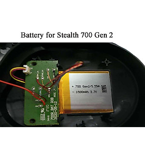 AOLIKES 3.7V 1500mAh Replacement Battery for HyperX Cloud Flight Cloud Alpha, ROCCAT Syn Max Air PC Wireless Gaming Headset and Turtle Beach Stealth 700P Gen 2, 700X Gen 2 Gaming Headset