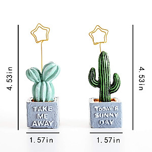 Cznest 4pcs Place Card Holders，Cute Photo Holders，Lovely Memo Holder Stand，Table Picture Stands Table Card Holder for Place Cards Office Desk