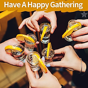 Supwinnet Shot Glasses Set of 6 with Heavy Base 0.5oz Cute Glass Shot Glasses Bulk Mini Wine Glasses Shot Cups Set for Vodka Whiskey Liqueurs Tequila Soju Espressos