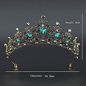 LKBBC Silver with Purple Crown, Crystal Mermaid Birthday Fairy Crown,Princess Sweet 16 Quinceanera Queen Tiara Headband