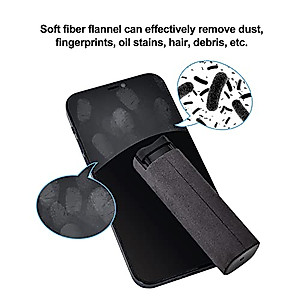 Fingerprint Proof Screen Cleaner 2PCS, Screen Cleaner Touchscreen Mist Spray for Electronic Smart Phone TV, Laptop, Tablet, PC, Computer Monitor LCD Flat Screens（Black）