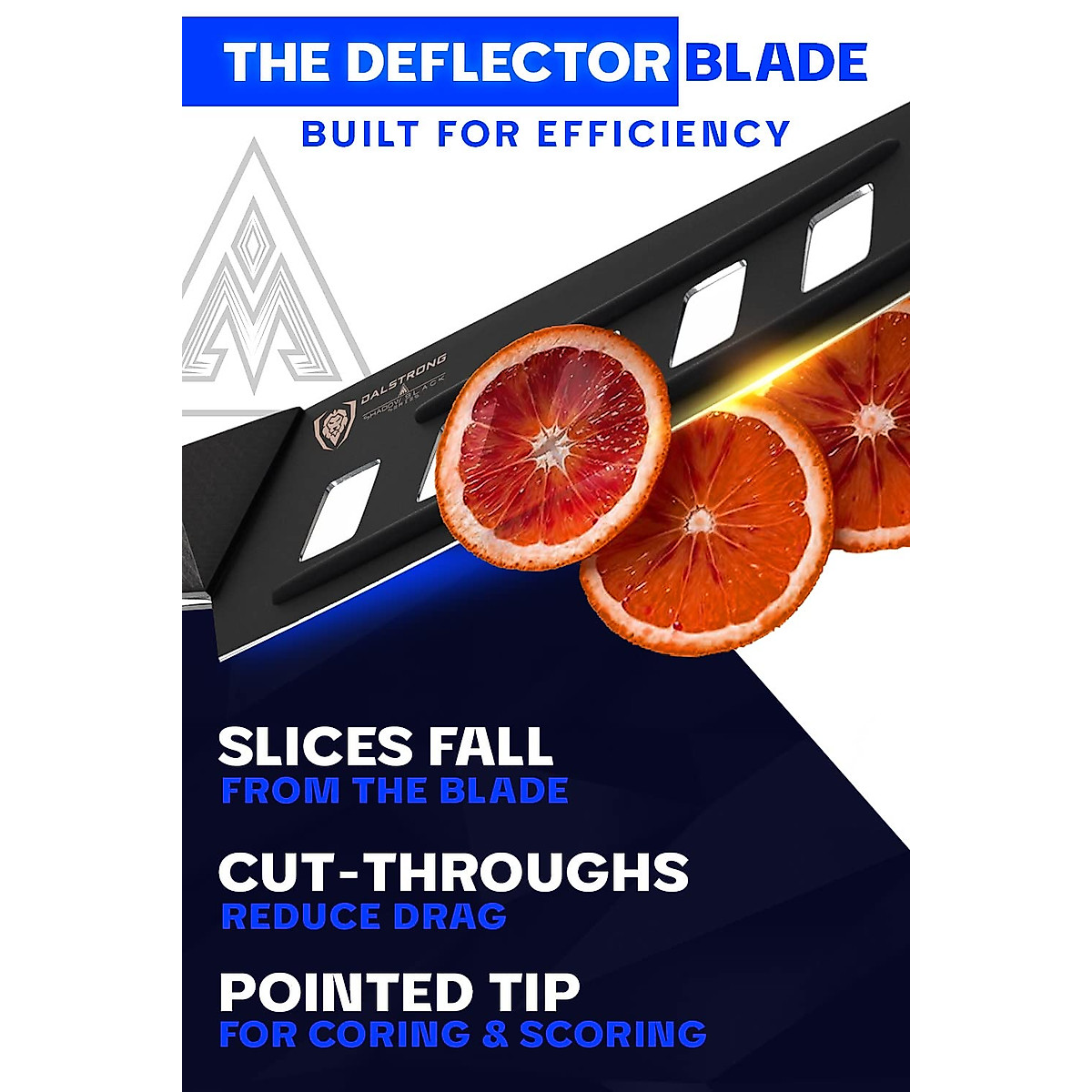 Dalstrong Vegetable Chef Knife - 7 inch - Shadow Black Series - Black Titanium Nitride Coated - Razor Sharp - High Carbon 7CR17MOV-X Steel - Sheath - NSF Certified