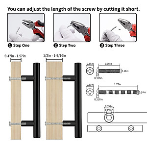 Goldmic 30-Pack 5'' Cabinet Pulls Matte Black Stainless Steel for Kitchen Cabinet Handles Cupboard Drawers Pulls, 5 Inch Length, 3 Inch Hole Center