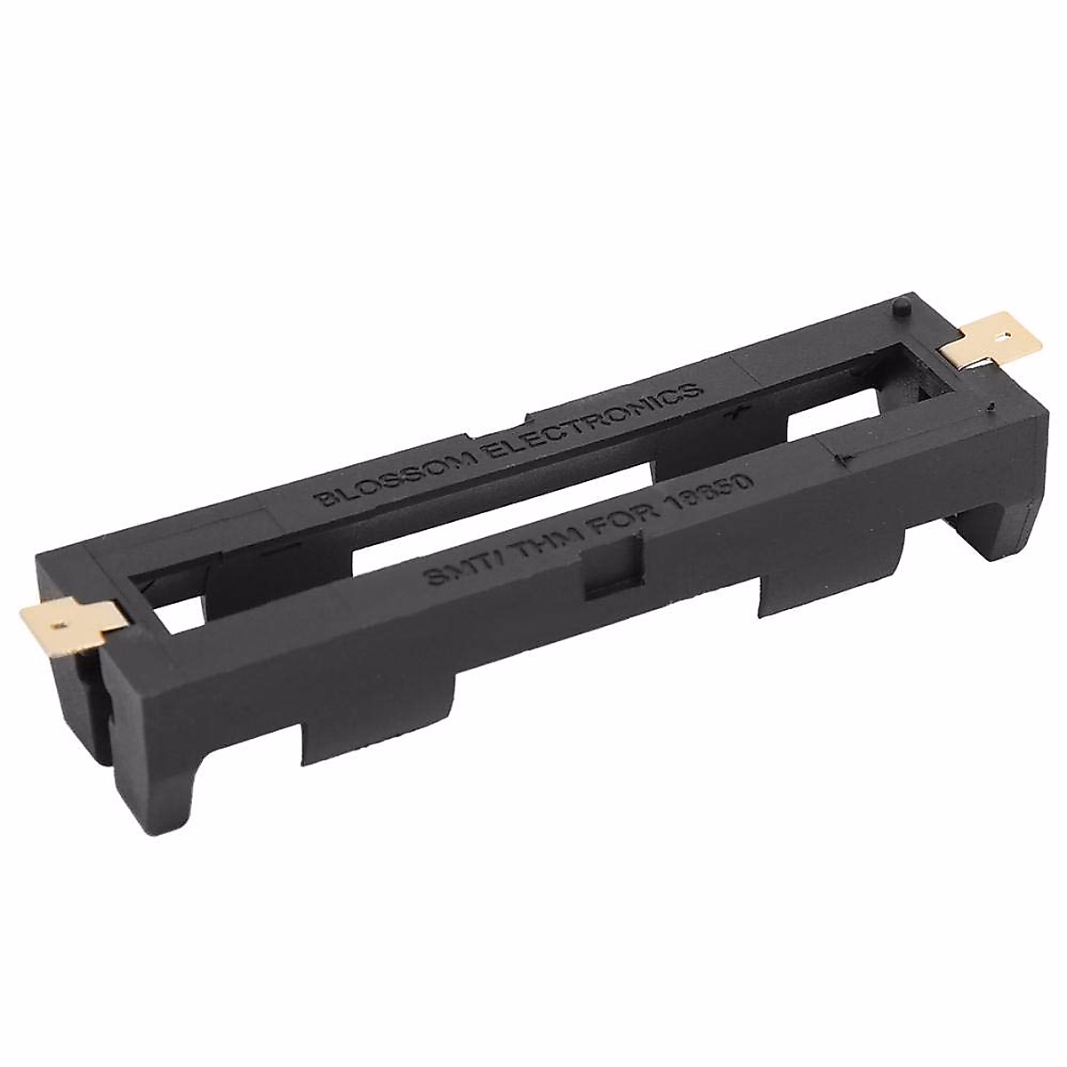 Rechargeable Battery Charger, 2Pcs Black Rechargeable Single Battery Charger Case Battery Holder Box Battery Storage Container for SMD DIY Charging Power Supply