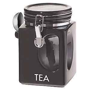 Oggi EZ Grip Tea Canister, Black