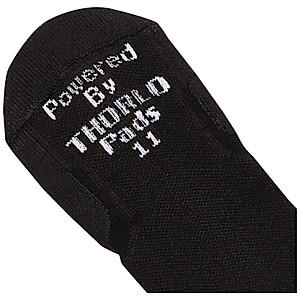 thorlos Experia Multi-Sport Thin Padded Low Cut 3 Pair Pack Socks Sockshosiery, black/black, Extra Large