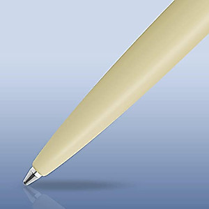 Waterman Allure Ballpoint Pen | Citron Yellow Matte Lacquer with Chrome Trim | Medium Point | Blue Ink | With Gift Box